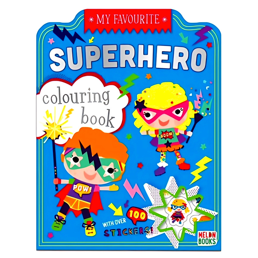 (BX) MY FAVOURITE SUPERHERO COLOURING BOOK (ISBN: 9788195374847 ...