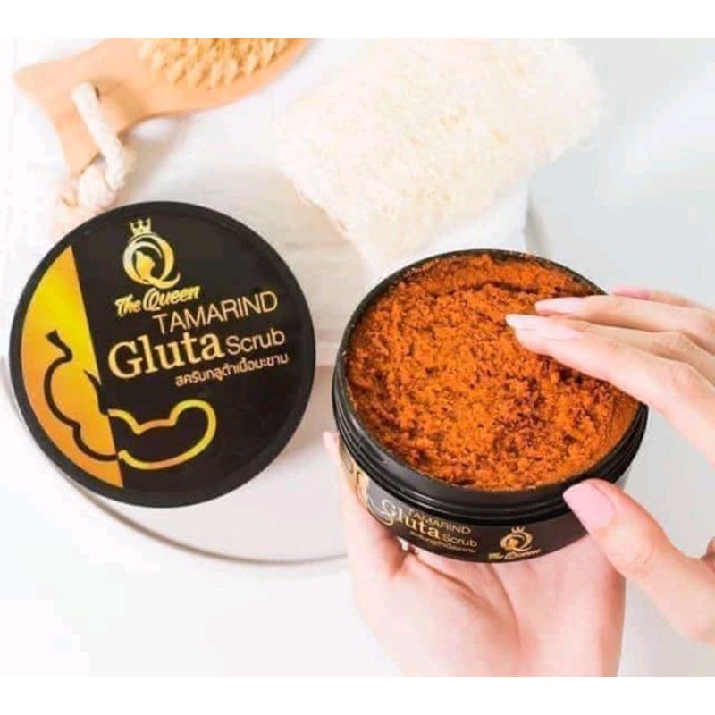 TAMARIND GLUTA SCRUB THE QUEEN SCRUB KUNYIT | Shopee Malaysia