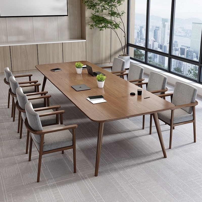 Contact seller/Solid Wood Conference Table Long Table Simple Wood ...