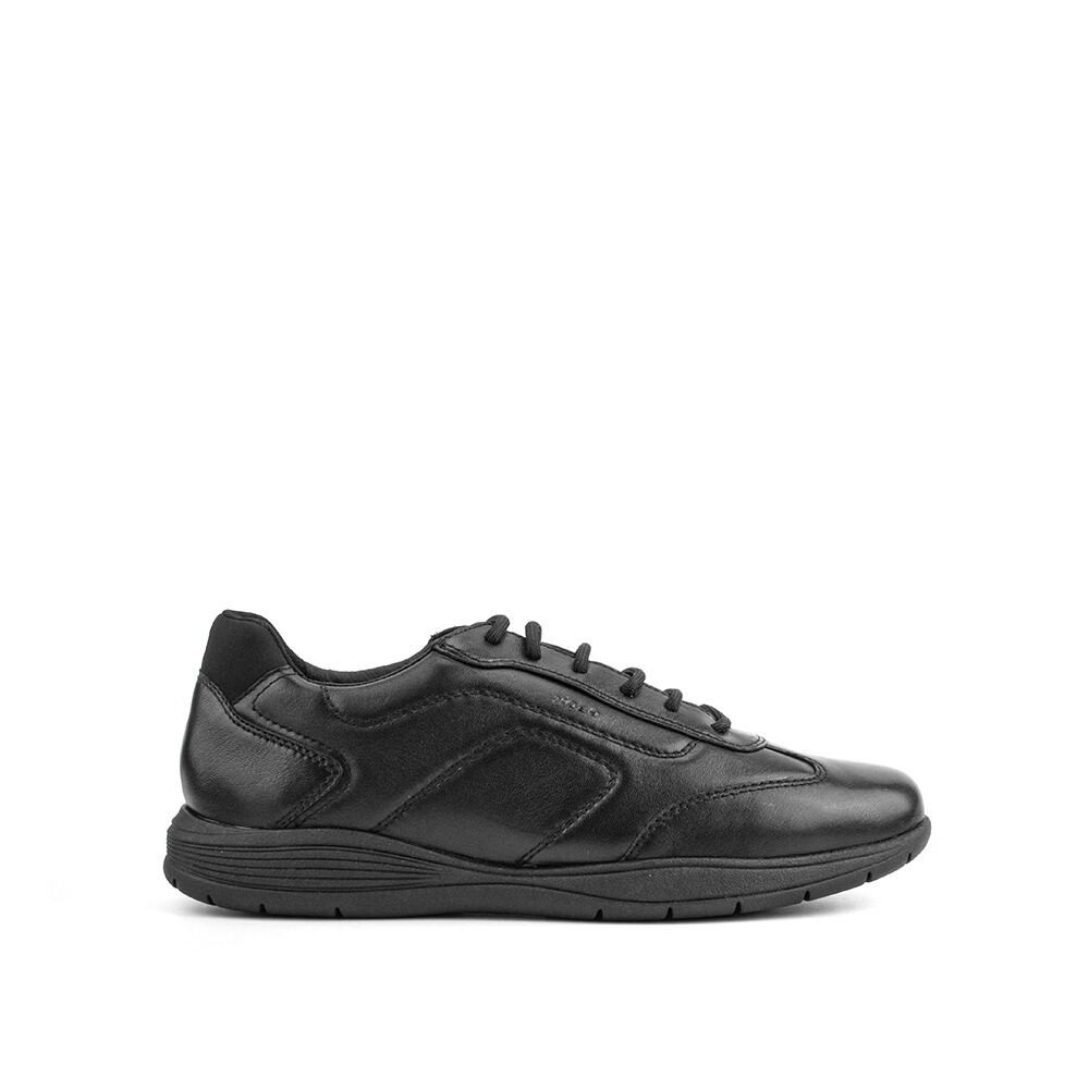 GEOX Men Spherica Ec2 Leather Shoes - Black U16BXC-000LM-C9999F2 ...
