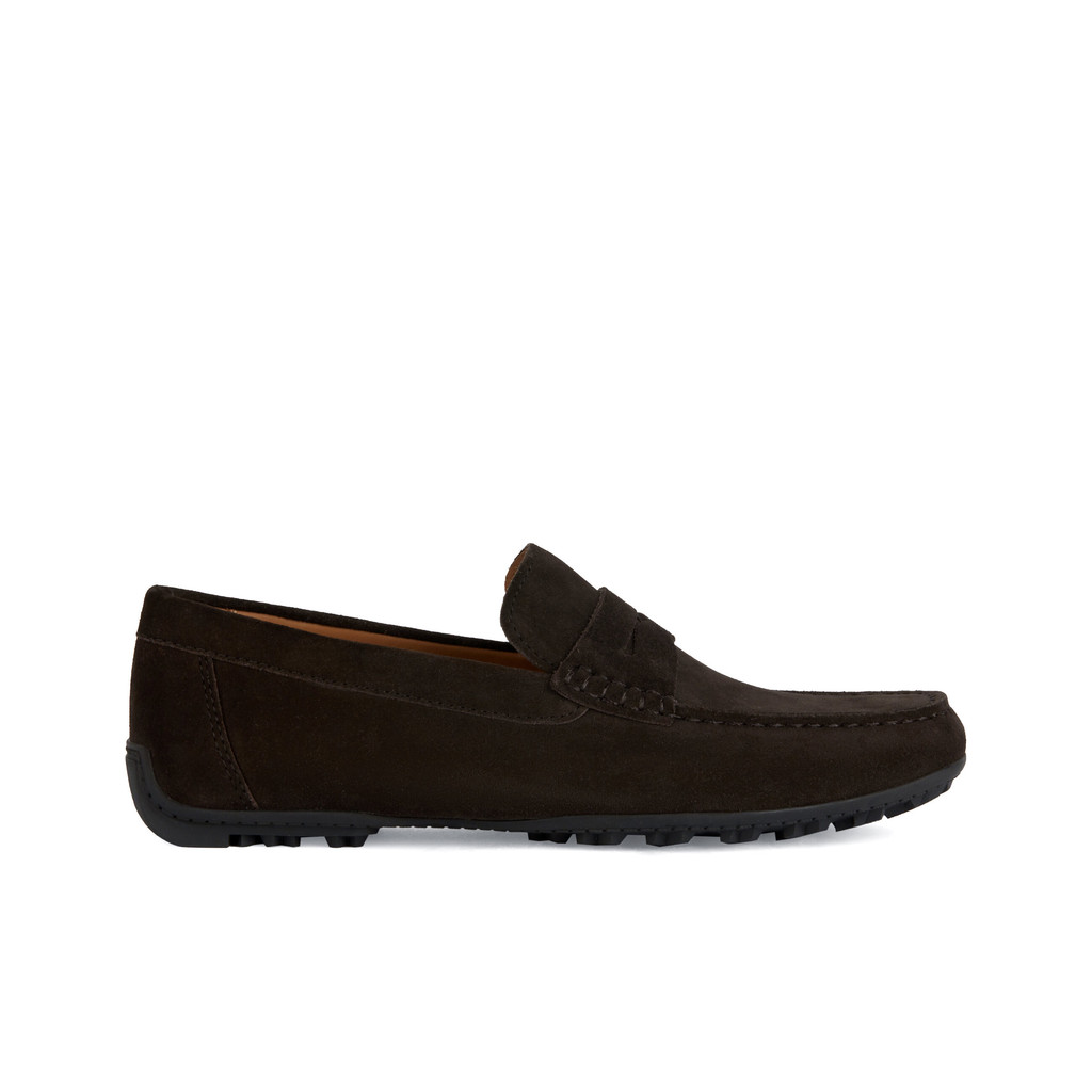GEOX Men Kosmopolis Grip Suede Loafers - Dark Brown U35CFB-00022 ...