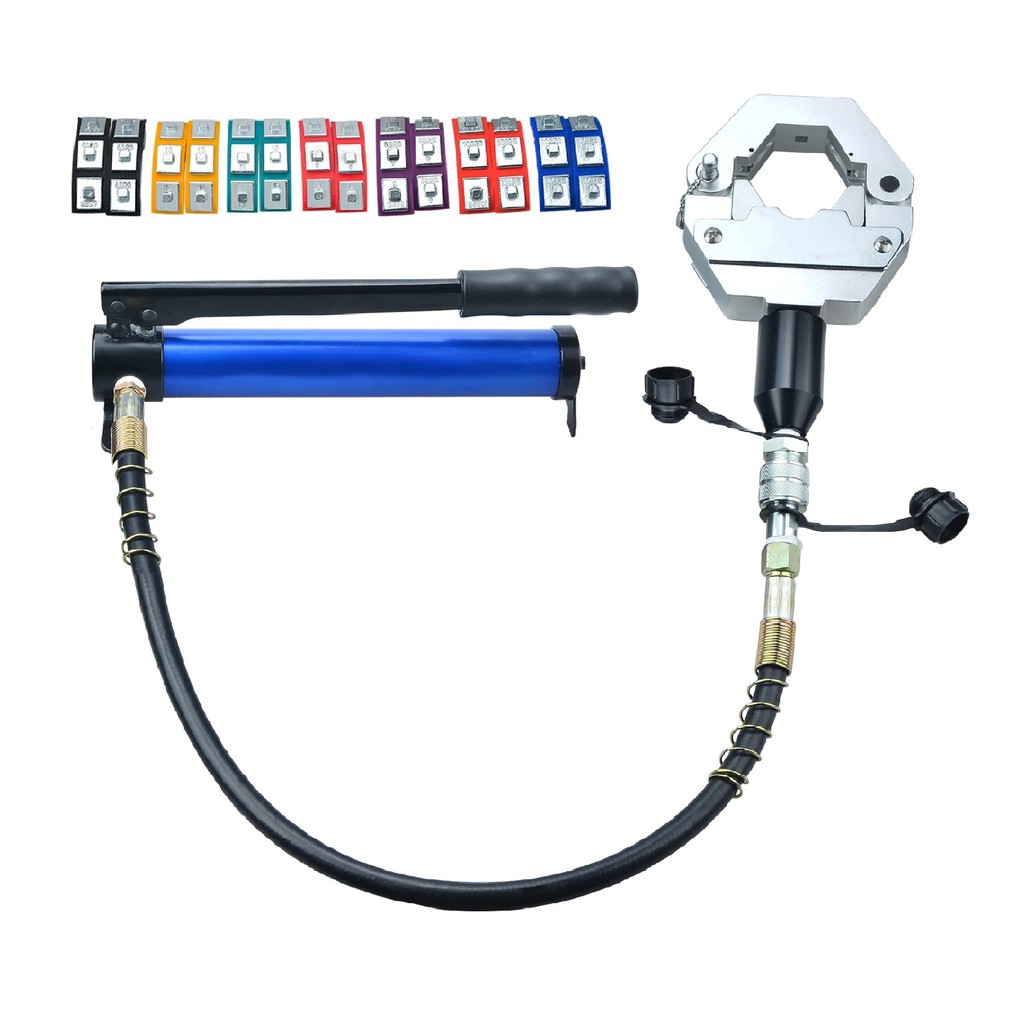 Hydraulic Manual Handheld AC Lines Hose Crimper Crimping Tool Kit ...