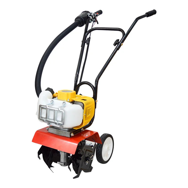 Portable Hand Push Ripper Tiller Garden Cultivator Rotary Hoe Tine Mini ...
