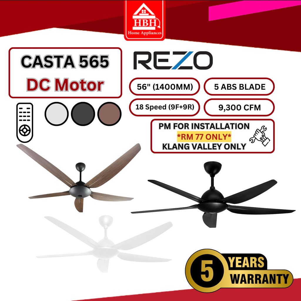 (Rm77 Installation) Rezo | Classic Series | DC Motor | MatteBlack ...