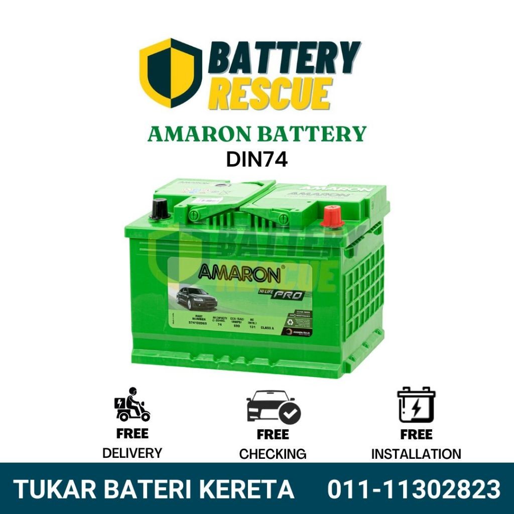 [Installation Available] DIN74 | DIN74L | LN3 | Amaron Din GO Bateri ...