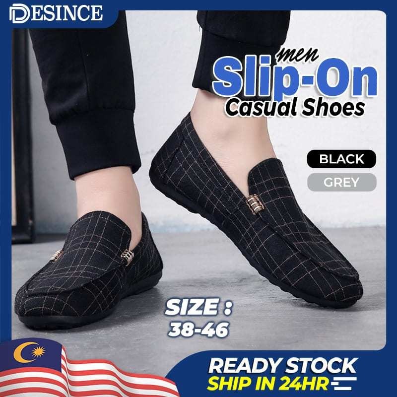 🇲🇾 DESINCE Men Shoes Slip On Shoe Man Lazy Shoes Smart Casual Formal ...