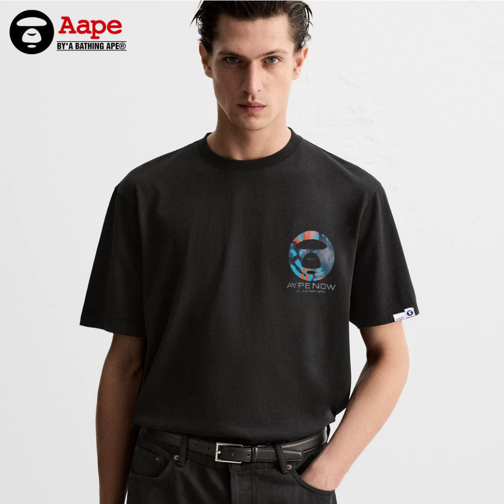 AAPE t shirt Original A BATHING APE® camouflage ape head men short ...