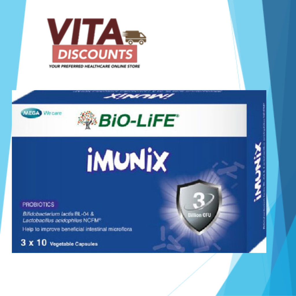 BIO-LIFE IMUNIX PROBIOTICS 3B CFU VCAPS 30S EXP07/2024 | Shopee Malaysia