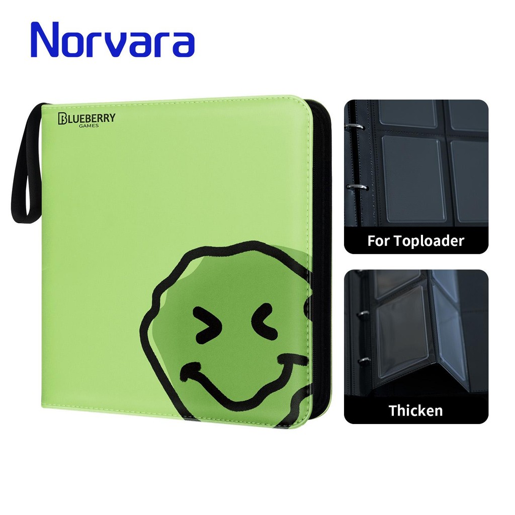 Blueberry Toploader Binder Album Sprout Green Black Binder 240Pocket ...
