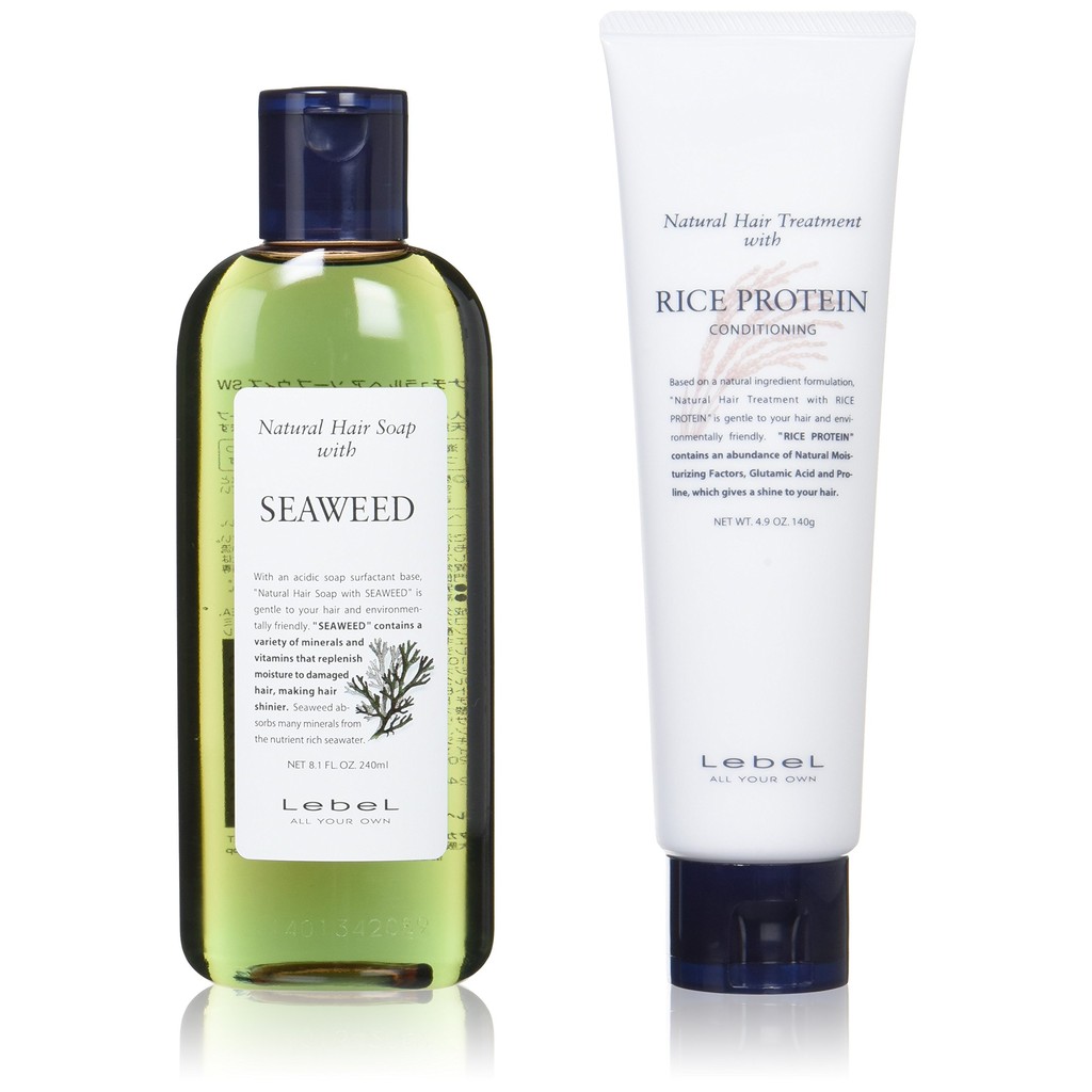 LebeL Natural Hair Soap with SW Seaweed 240ml & Natural Hair Treatment ...