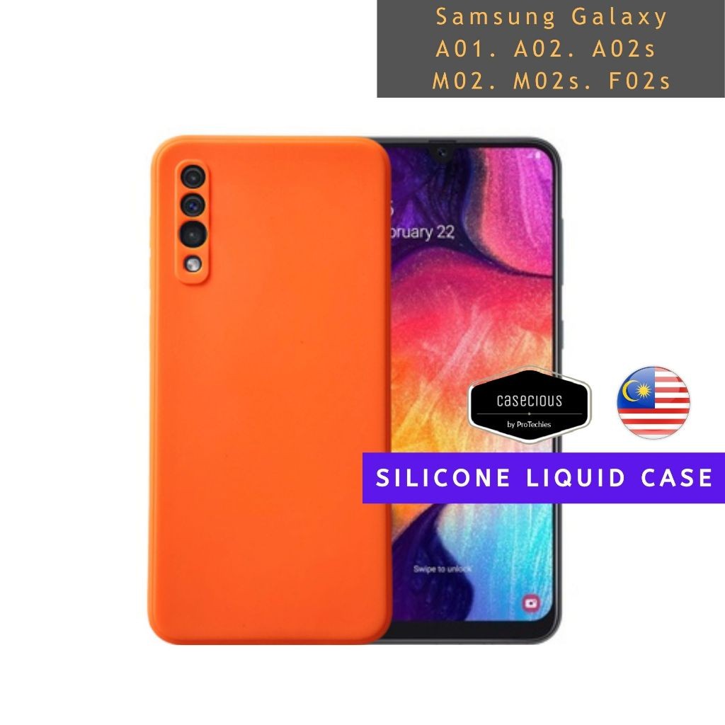 Samsung Galaxy A01 A02 A02s M02 M02s F02s Soft Liquid Silicone Gel Cell Phone Case Phone Casing ...