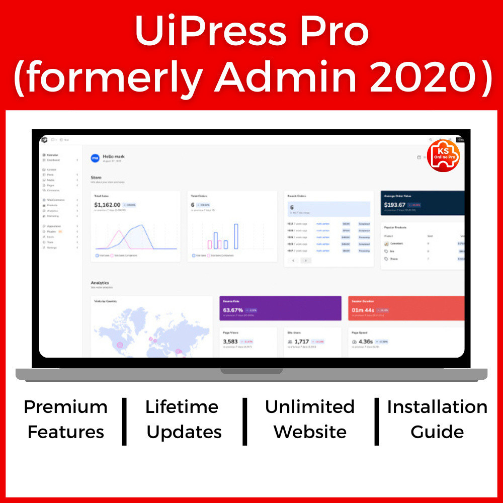 UiPress Pro - formerly Admin 2020 WordPress Plugin [Latest Version ...