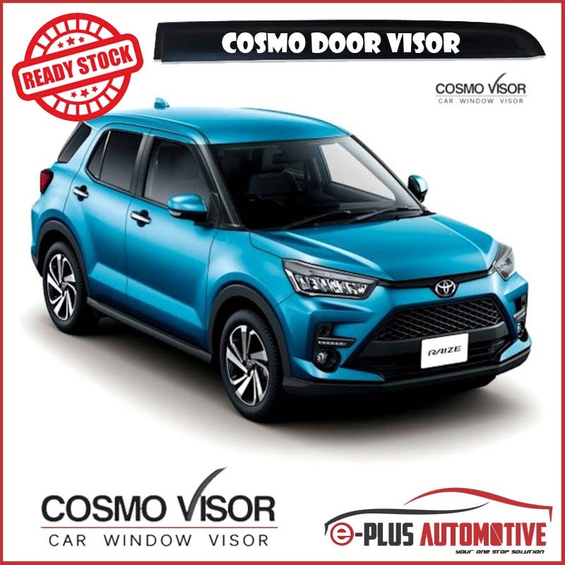 Toyota Raize 2020 - Above = Cosmo Door Visor (3'' Small (+ -) & 4 ...