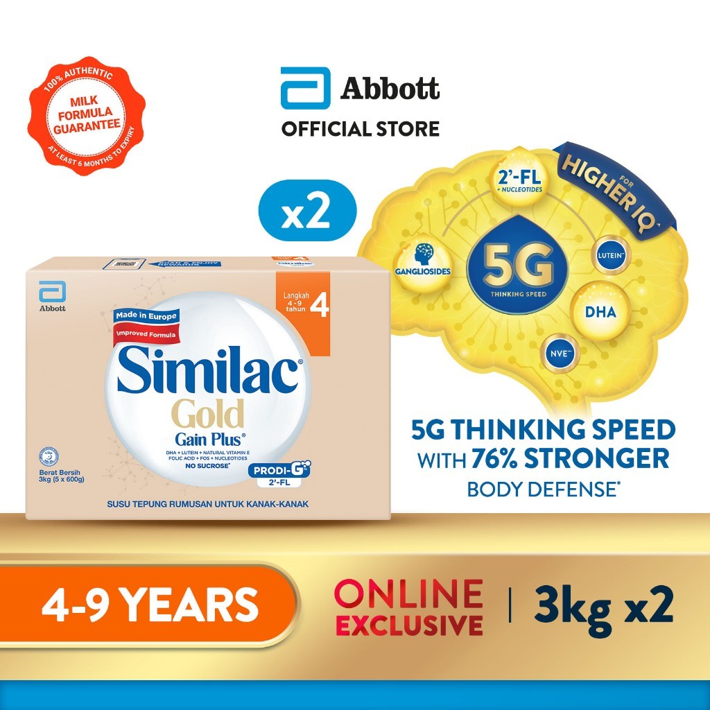 [15.2] Similac Gold Gain Plus Step 4 Growing Up Milk for Faster ...