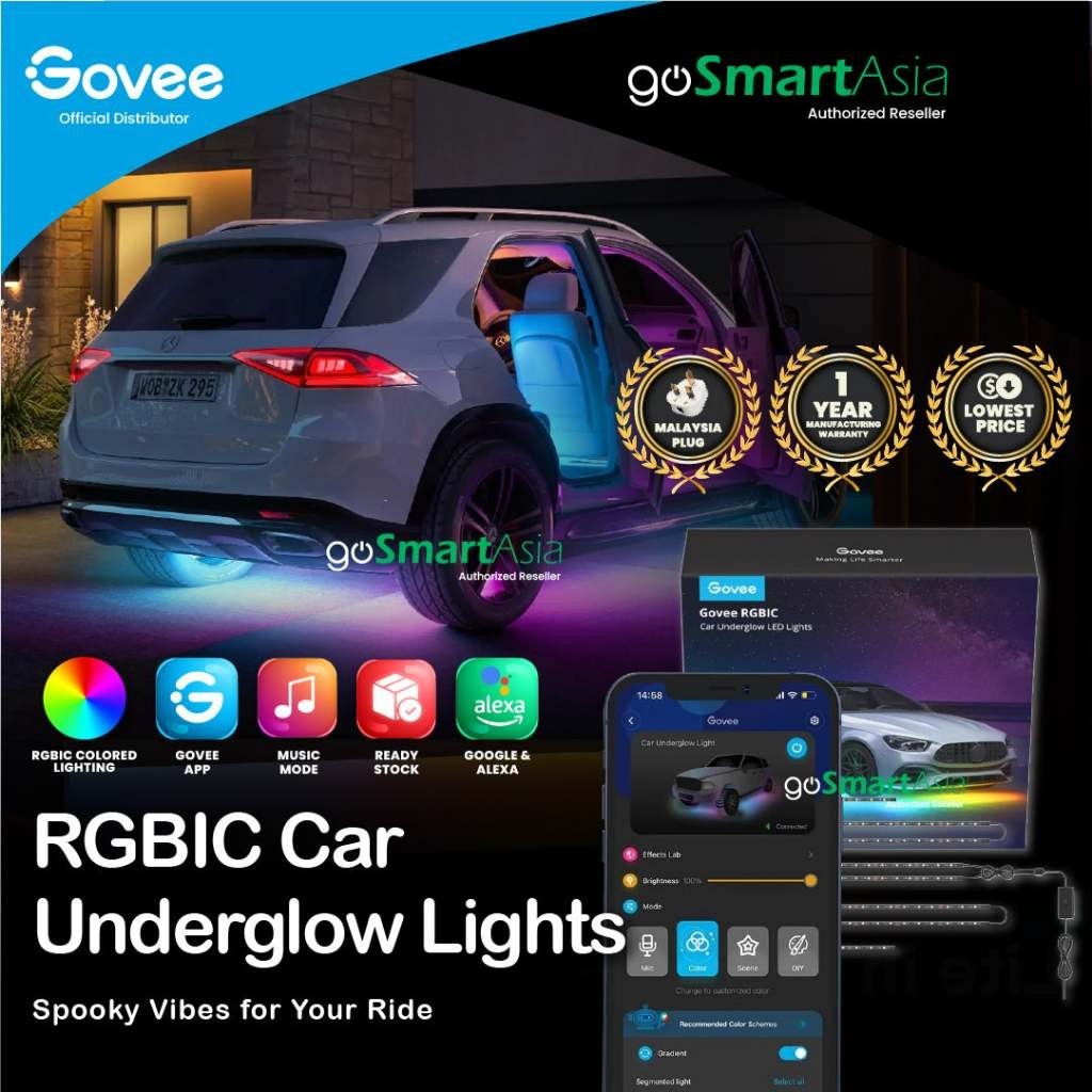 goSmart Asia Govee RGBIC Underglow Car Light Car Atmosphere Light Led ...