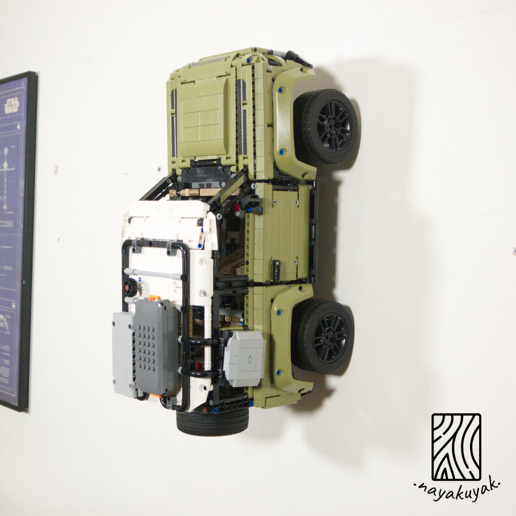 Flush Wall Mount for Lego Technic Land Rover Defender [42110] (Vertical ...