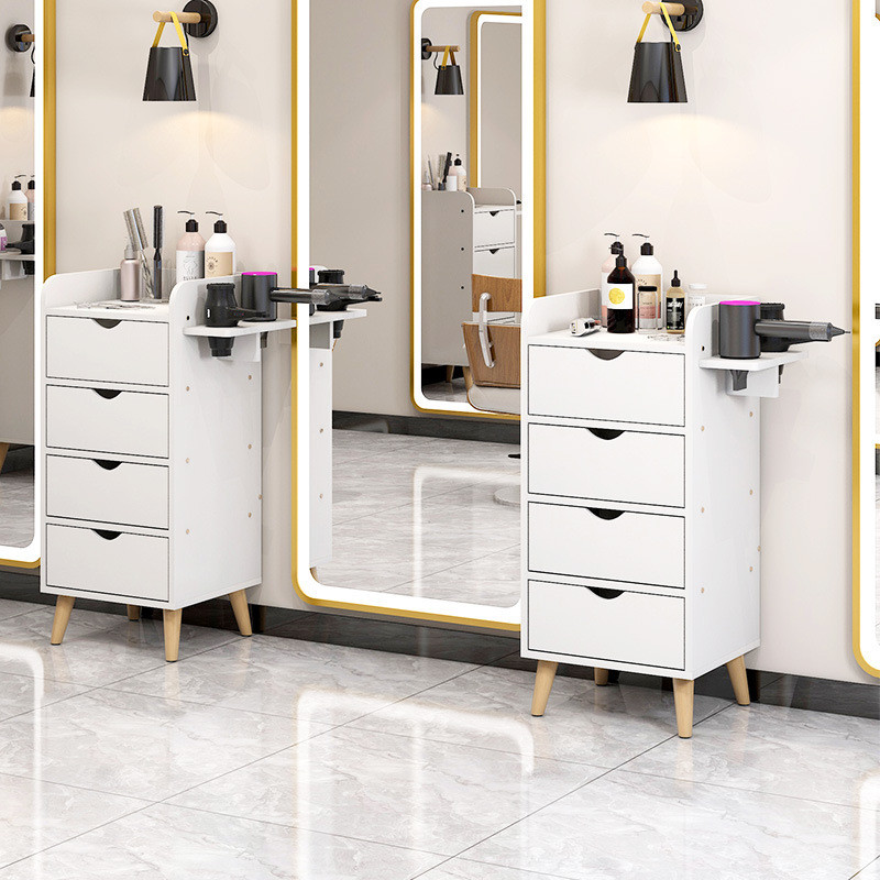 Q-8/Nordic Solid Wood Leg Barber Shop Tool Cabinet Beauty Salon Hair ...