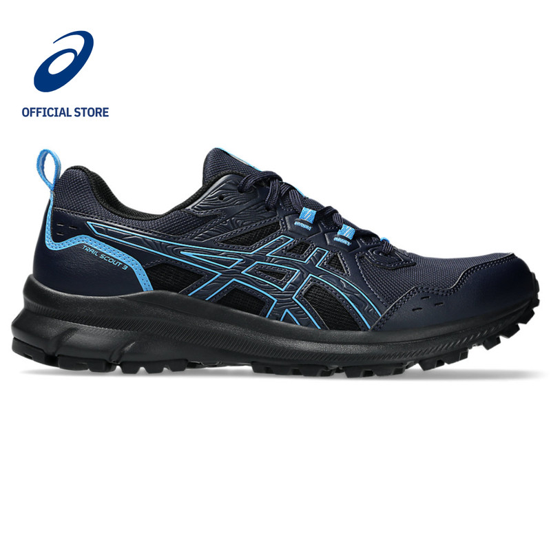 ASICS Trail Scout 3 Men Trail Running Shoes In Midnight/Light Blue ...