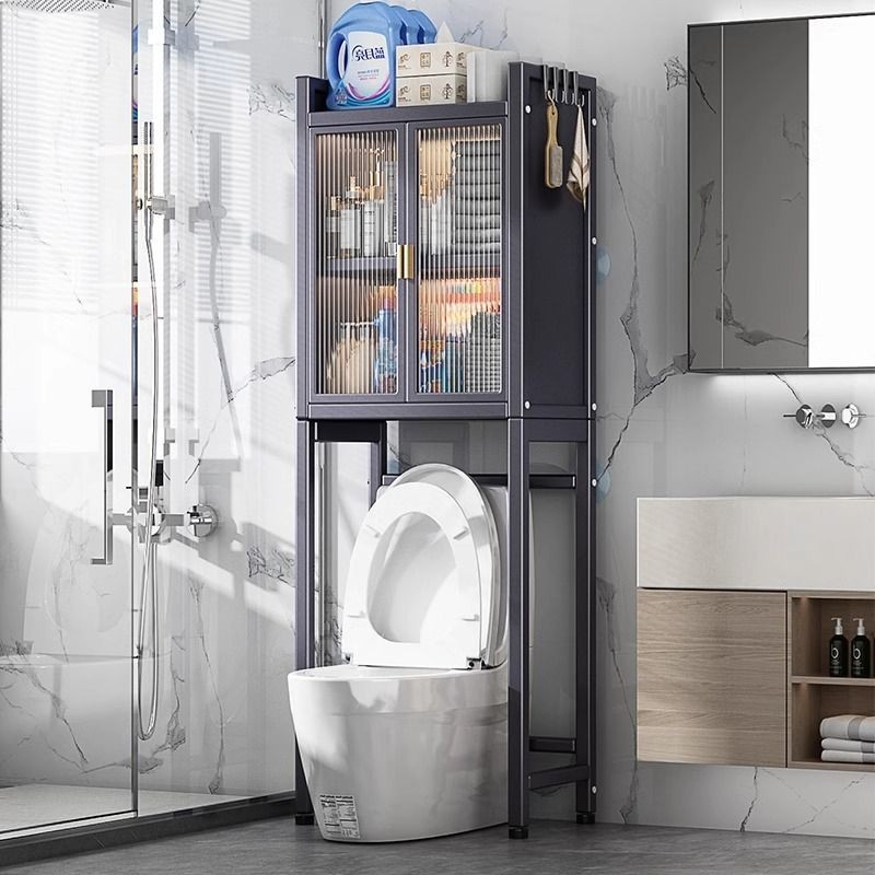 JY-8/Double Door Bathroom Over-Toilet Storage Rack Multi-Functional ...