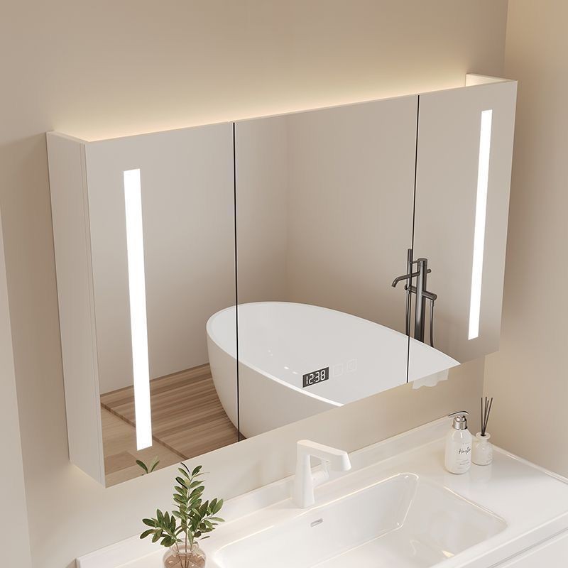 Q-8/Smart Solid Wood Bathroom Mirror Cabinet, Toilet Mirror Cabinet ...