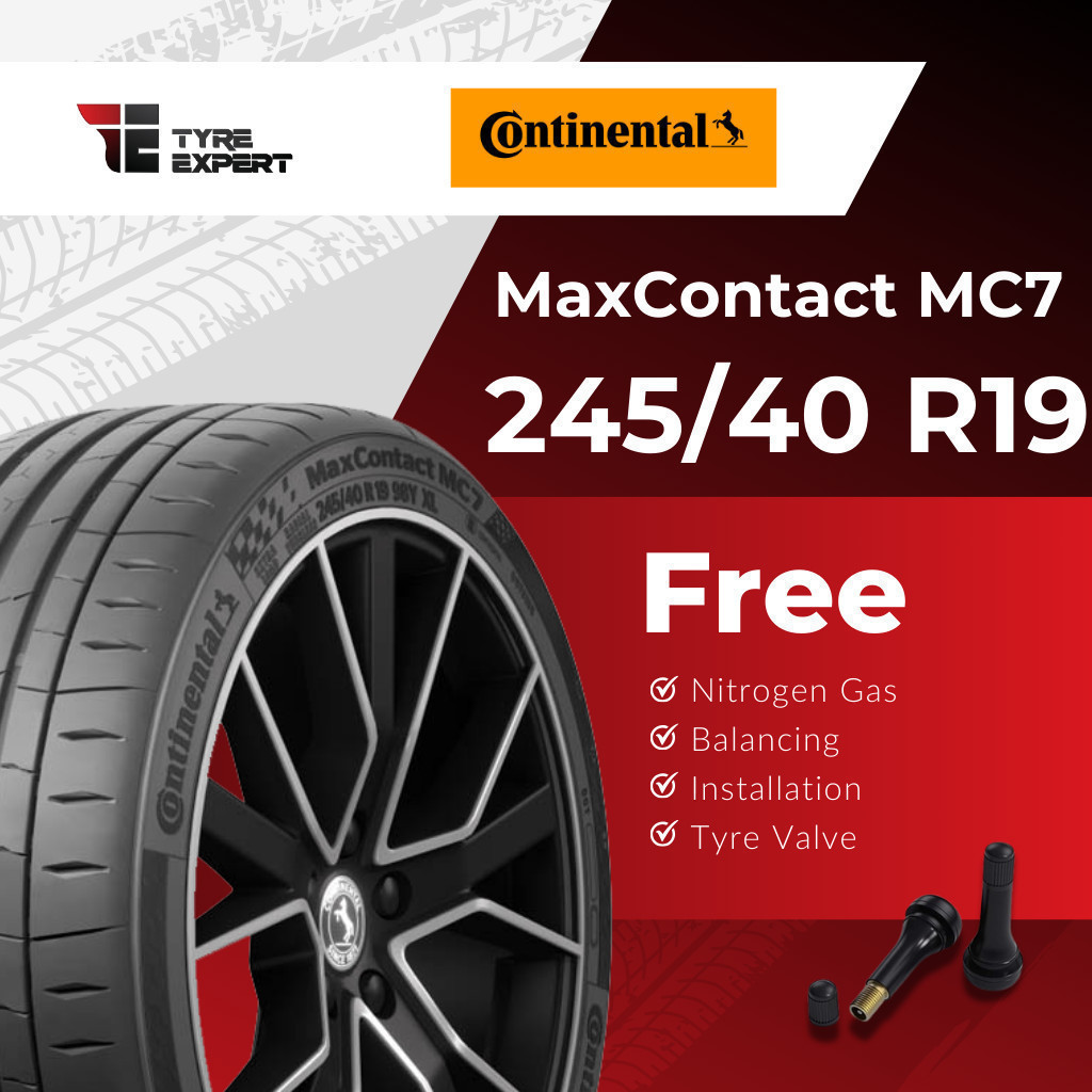 245/40R19 CONTINENTAL MaxContact MC7 (With Delivery/Installation) tyre tayar | Shopee Malaysia