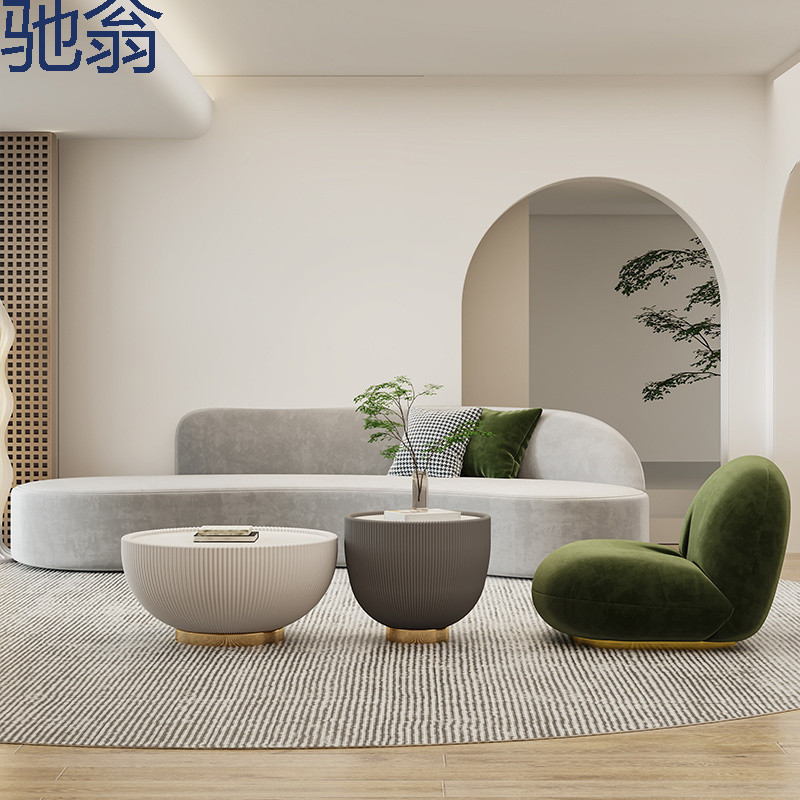 H-Y】Wpd Sofa Living Room New2024Trendy Creative Light Luxury Irregular ...