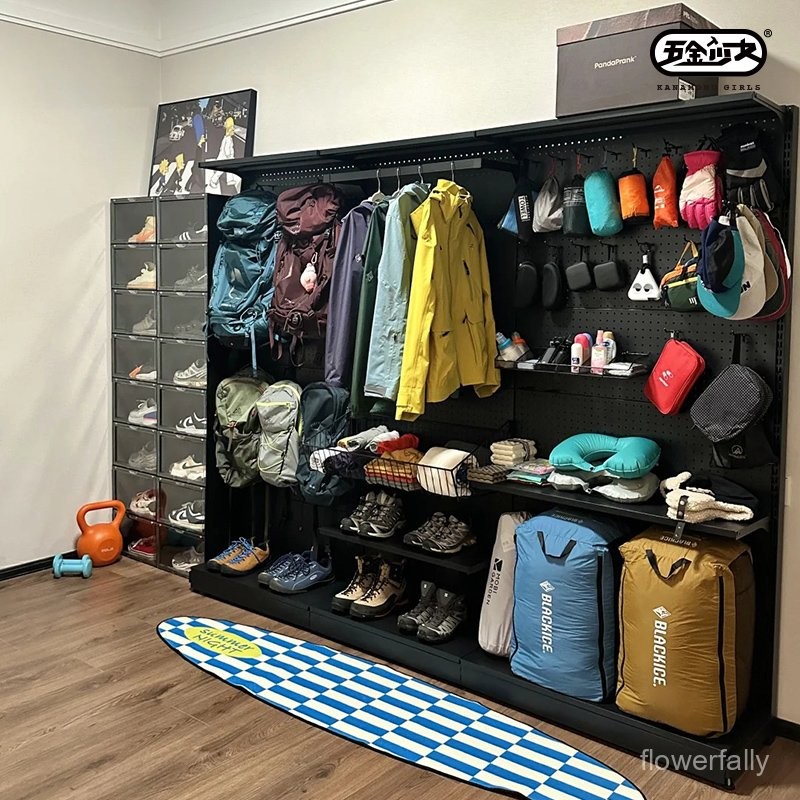 J-H/Perforated Board Outdoor Hiking Gear Wall Shelf Display Floor ...