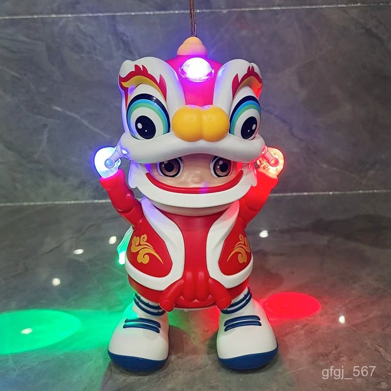 J-H/Lantern Festival Dragon Lantern Electric Lion Dance Dancing Light ...