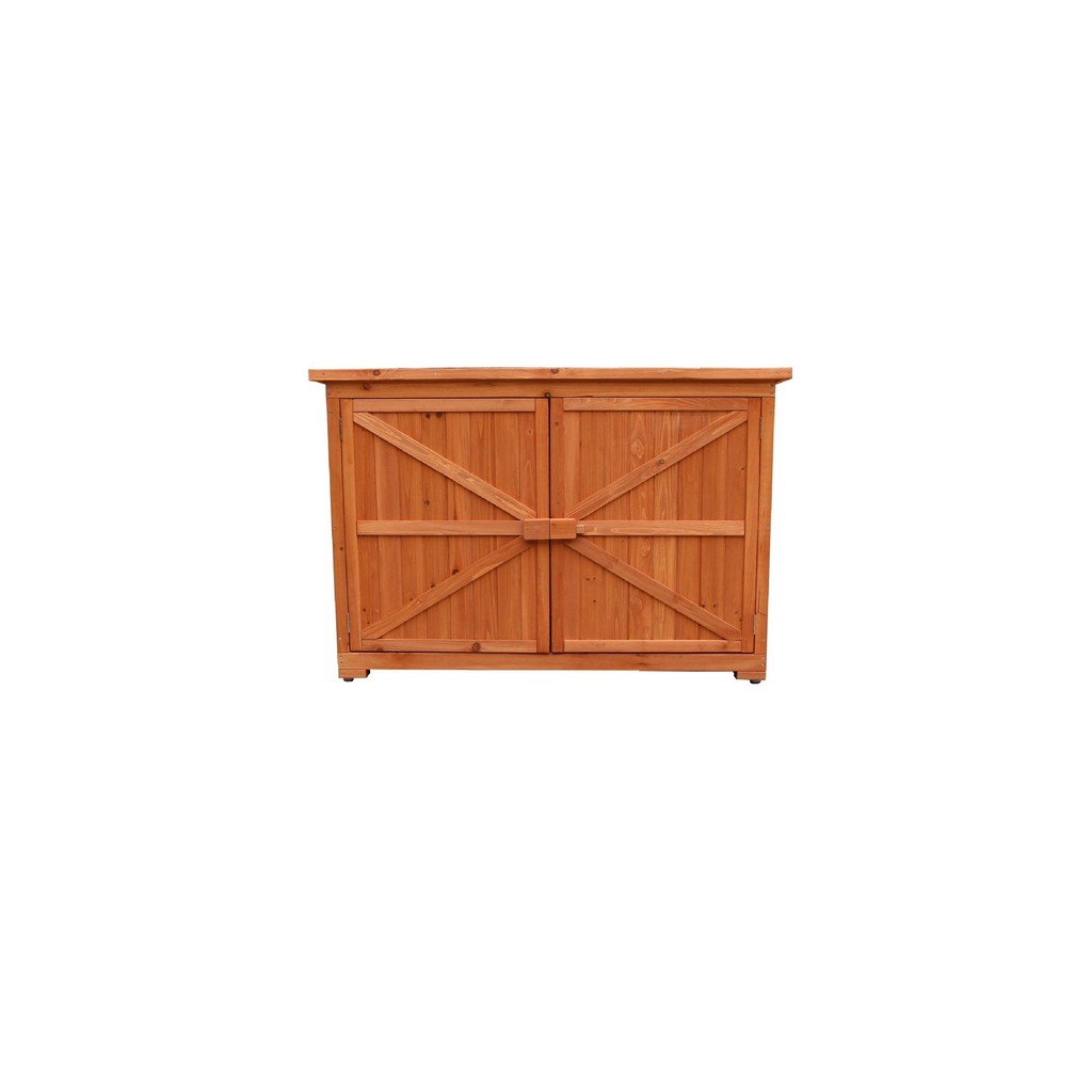 J-H/Outdoor Storage Box Solid Wood Storage Cabinet Garden Courtyard ...