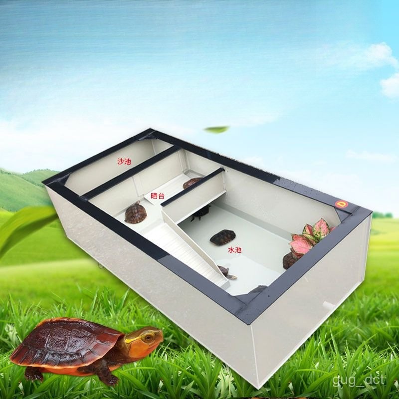 Contact seller/Turtle Tank with Basking Platform Large Turtle Box ...