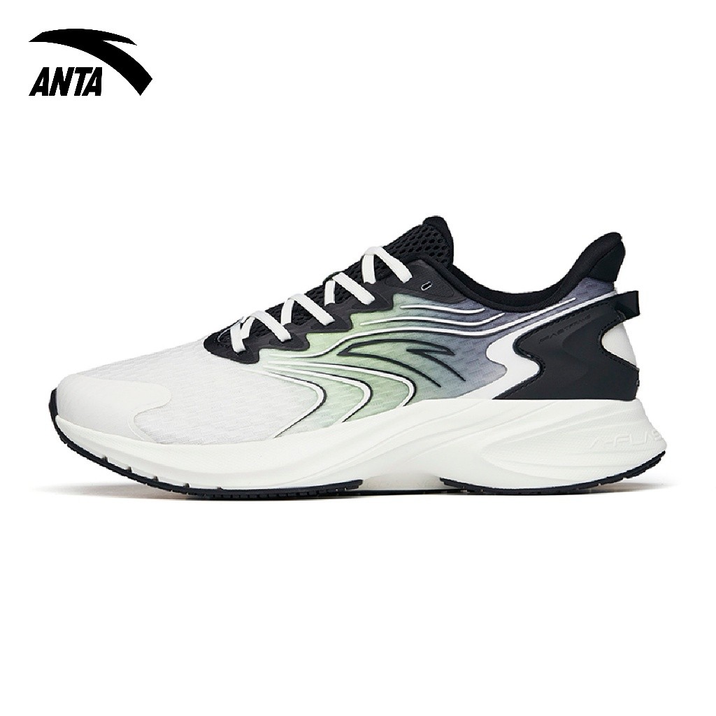 ANTA Men A-FLASHFOAM Antelope2.0 Running Shoes-Ivory White/Black ...