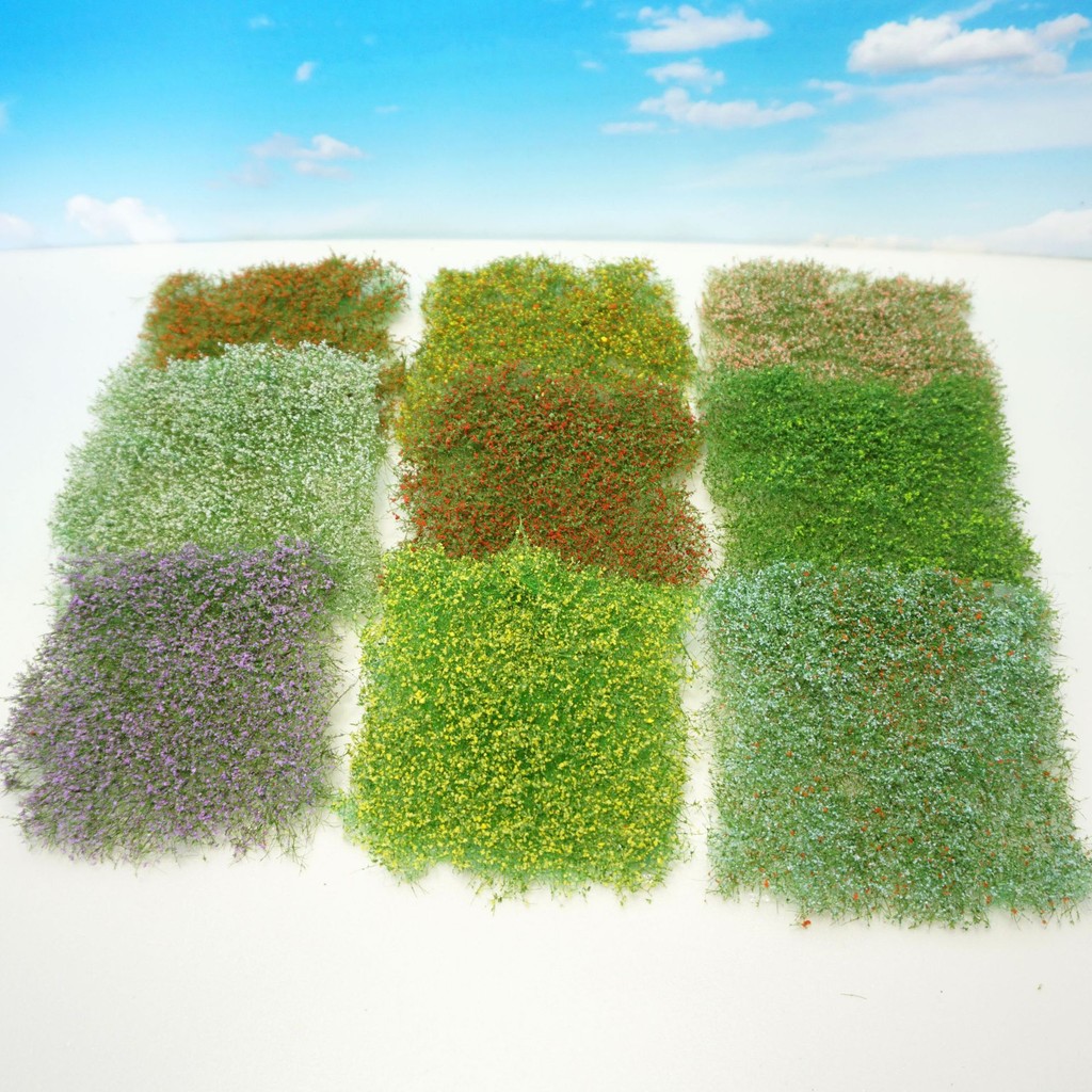 J-H/Artificial Model Country Wildflower Artificial Lawn Grass Scenario ...