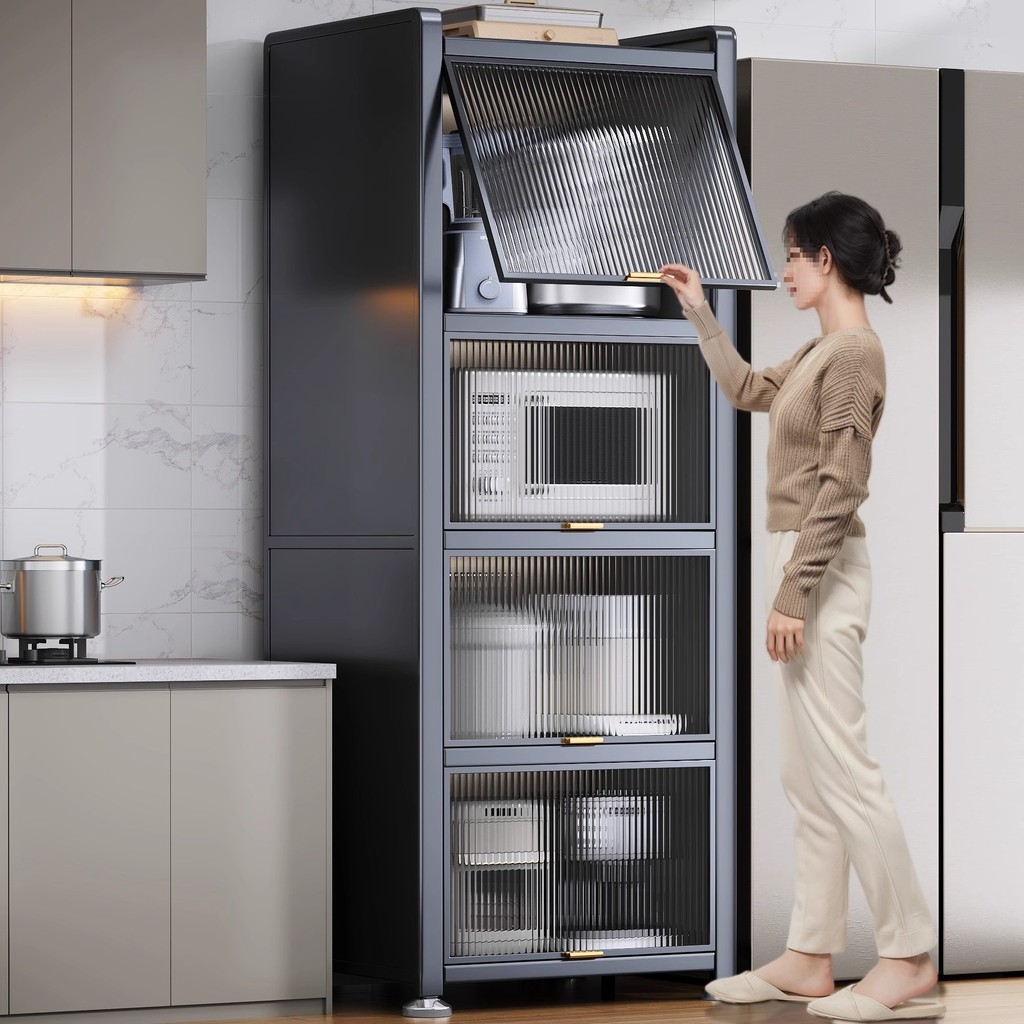 J-H/Kitchen Storage Rack Floor-standing Multi-layer Microwave Oven ...