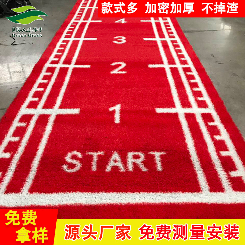 J-H/Gym Track Lawn Scale White Line Artificial Simulation Turf Outdoor ...