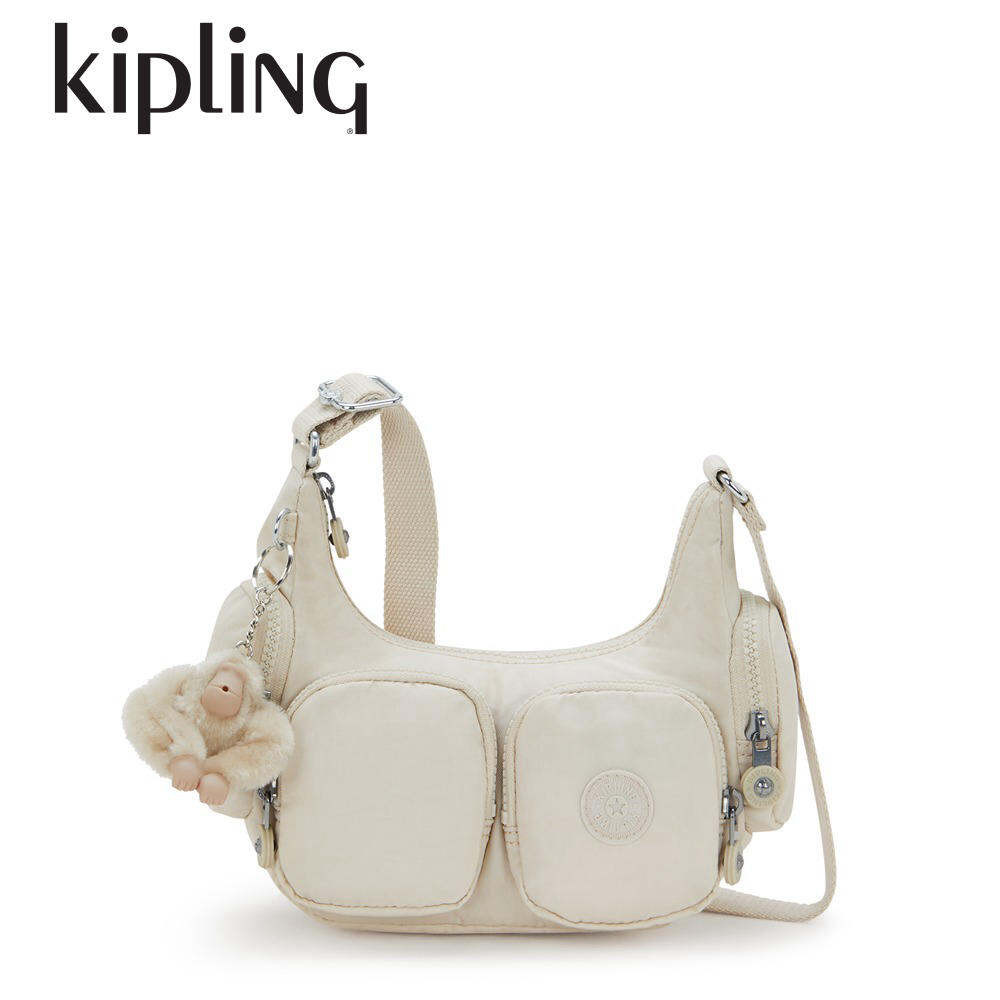 Kipling Rikka Mini Crossbody Bags Hideaway Beige | Shopee Malaysia