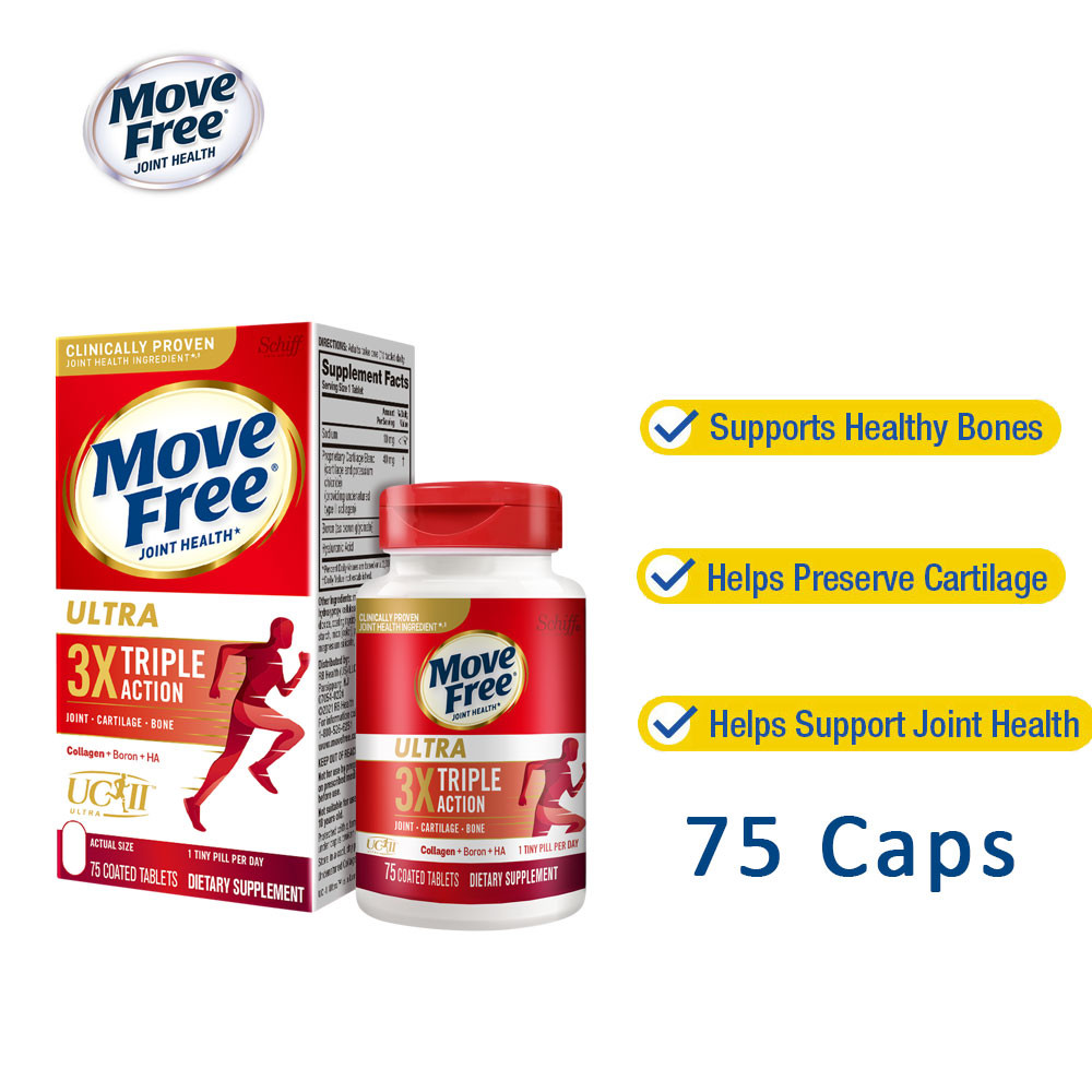 AGENT- [Buy 3 get 1 free]Schiff MoveFree Ultra Audlt Joint Health Supplementation Triple Action ...