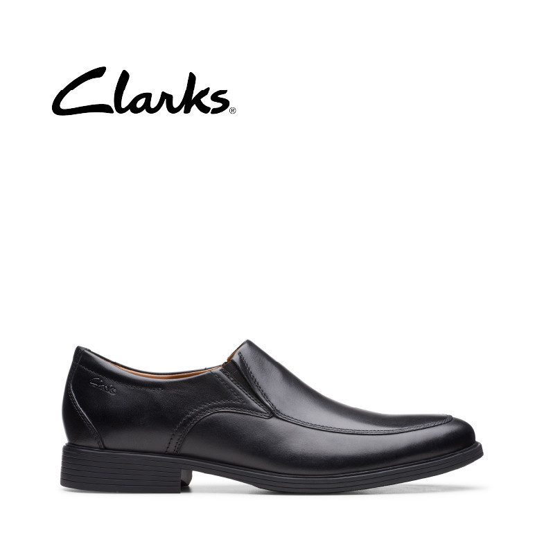 Clarks Mens Whiddon Step Black Leather Kasut Lelaki | Shopee Malaysia