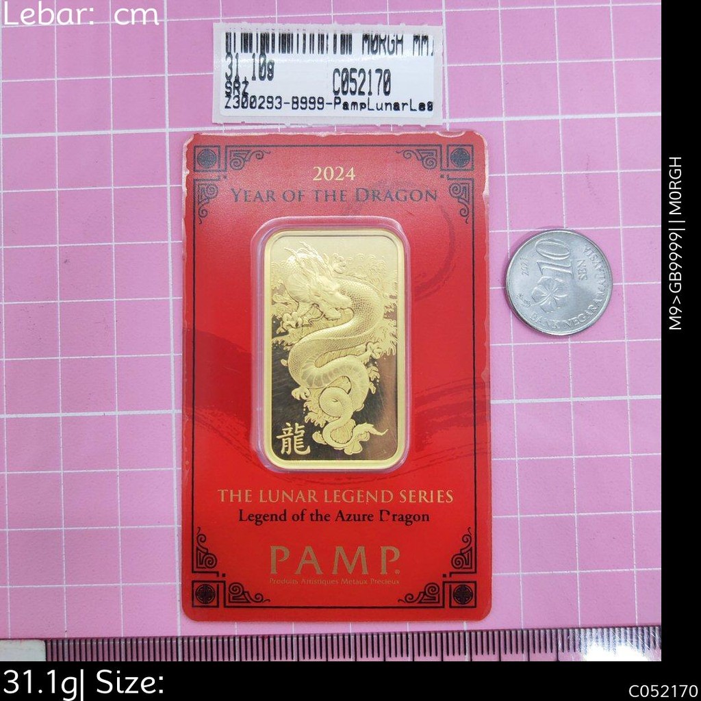 Pamp Lunar Legend31 Dragon Bar2024 1.0 cm Pd 300351 P505 N | Shopee Malaysia