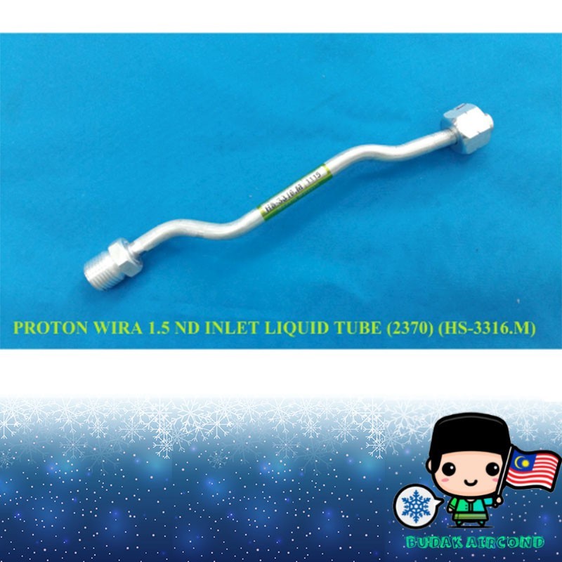 PROTON WIRA 1.3 1.5 1.6 INLET LIQUID TUBE PIPE 3/8 COIL AIR COND( DENSO ...