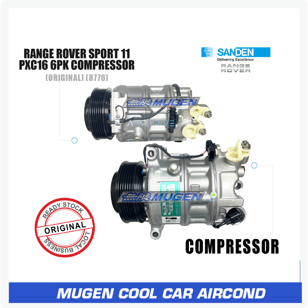 MGC ORIGINAL SANDEN RANGE ROVER SPORT II PXC16 / RANGE ROVER 3.0 6PK ...