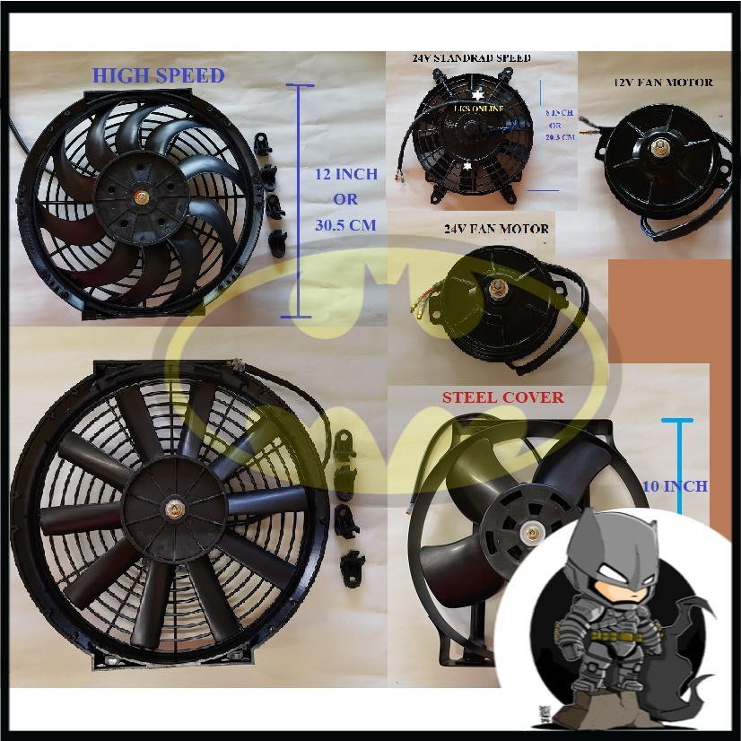 ACM High Speed Car / Lorry Condenser Cooling Cooler Fan Motor Aircond ...