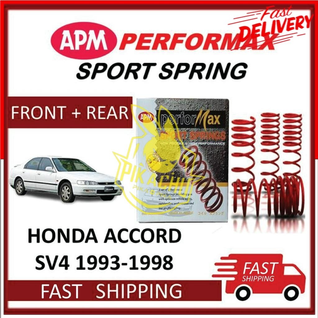 ORIGINAL APM PERFORMAX HONDA ACCORD SV4 LOWERED COIL SPORT SPRING ...