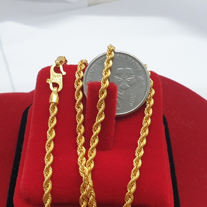 Emas916, R. Leher Pintal Hollow 0.2 cm Kt 6035 P543 45 52.5 63.8 | Shopee Malaysia