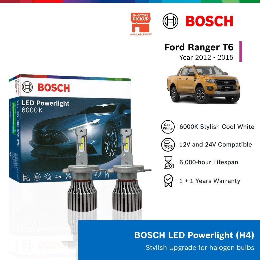 Bosch LED Powerlight Retrofit 6000K Ford Ranger T6 2012 - 2015 (Non ...