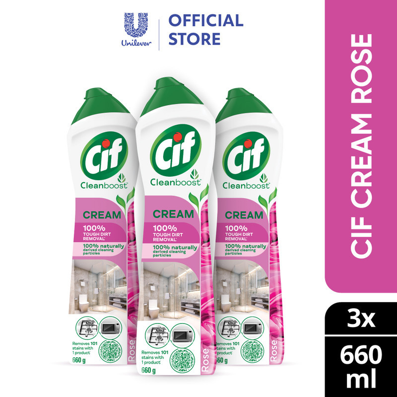 [Bundle of 3] Cif Cleaning Cream - Rose 660g | Shopee Malaysia