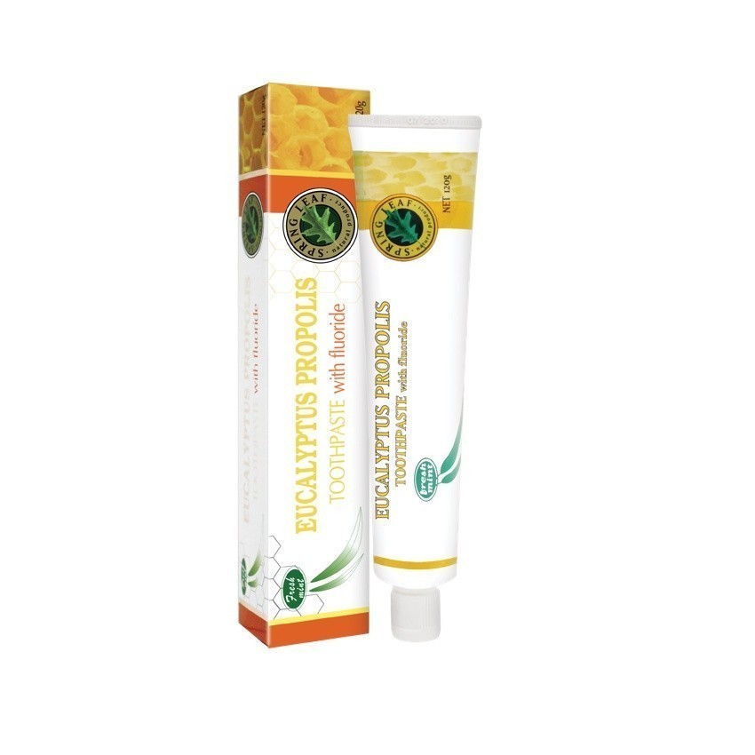 Springleaf Eucalyptus Propolis Toothpaste with Fluoride 120g | Shopee ...