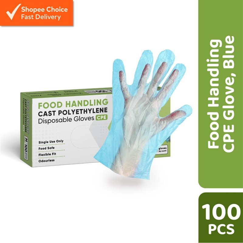 CPE Food Handling Disposable Gloves - Cast Polyethylene, Durable ...