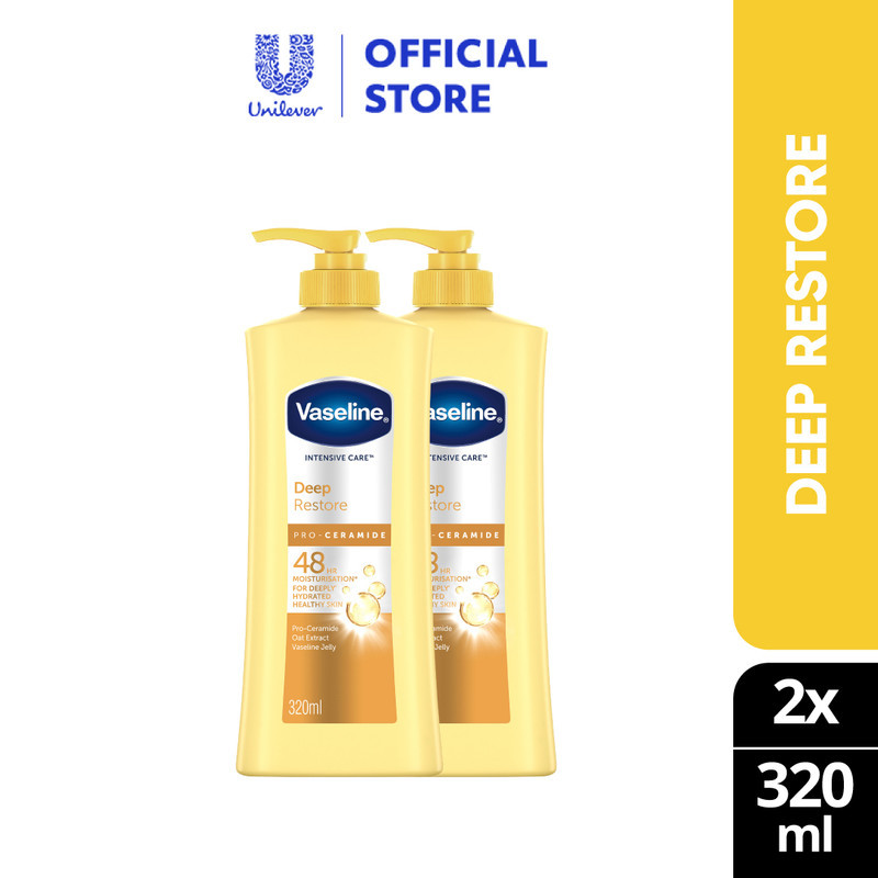Vaseline Intensive Care Deep Restore (320ml x 2) | Shopee Malaysia