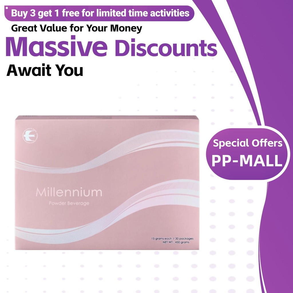 【PP-MALL】100% Original e excel Millennium Powder Beverage （30sticks ...