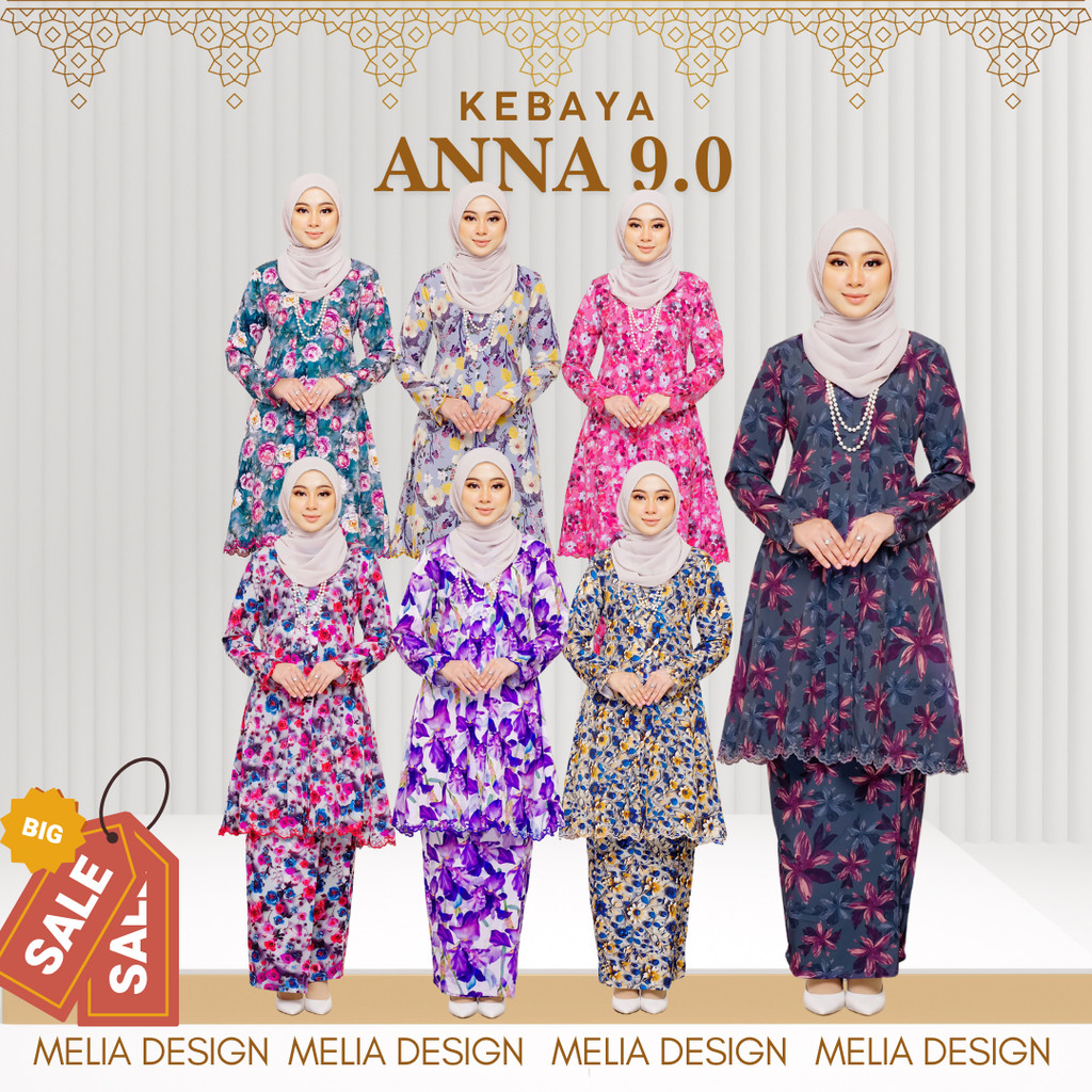KEBAYA ANNA 9 BY MELIA DESIGN SULAM BIKU JACQUARD SILK PREMIUM MURAH ...